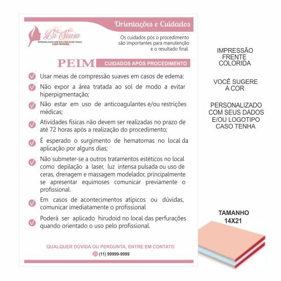 Mil Arts | Cuidados pós peim