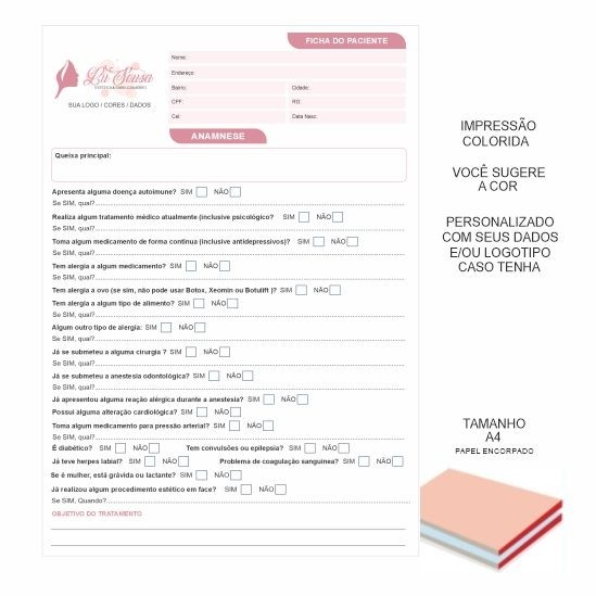 Mil Arts | Ficha do paciente