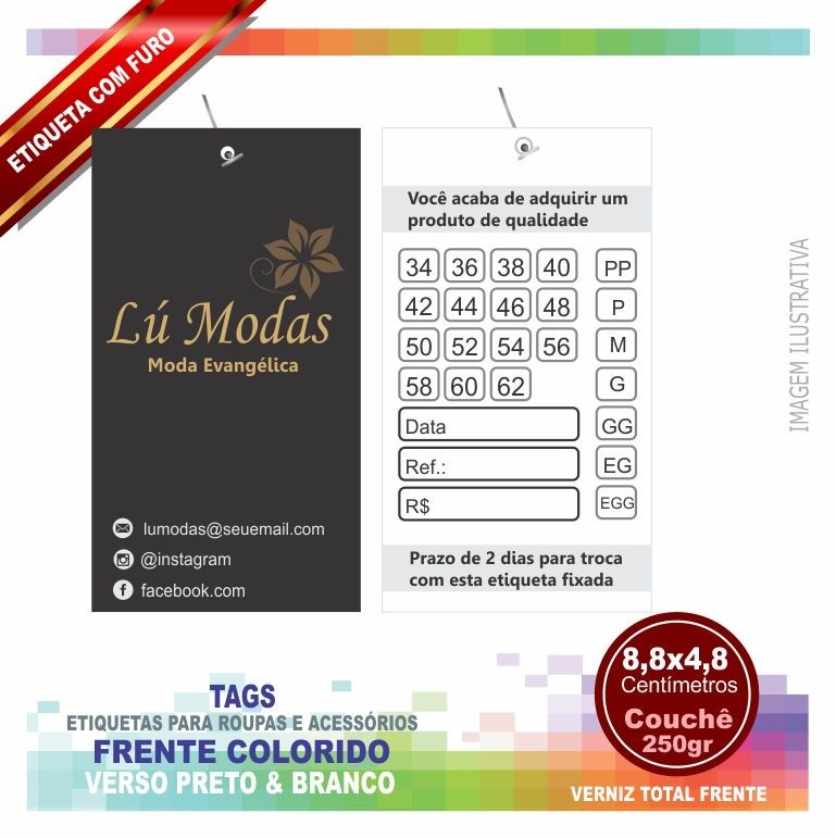 Mil Arts | Tag etiquetas para roupas e acessórios